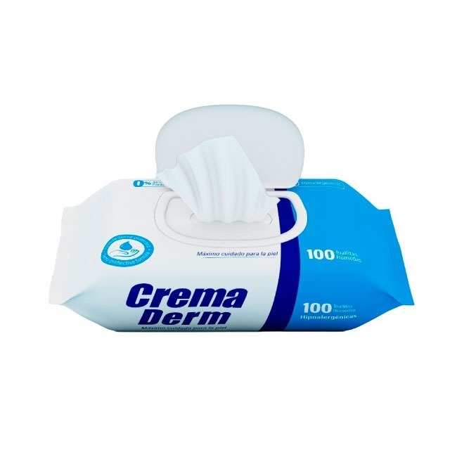 Toallitas Húmedas Crema Derm x 100 - Peque Ayuda