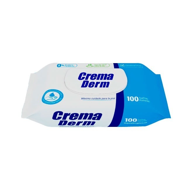 Toallitas Húmedas Crema Derm x 100 - Peque Ayuda