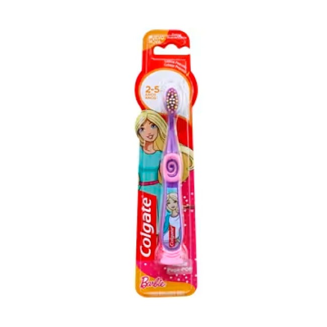 Cepillo Colgate Smiles 2-5 años Barbie Morado - Peque Ayuda