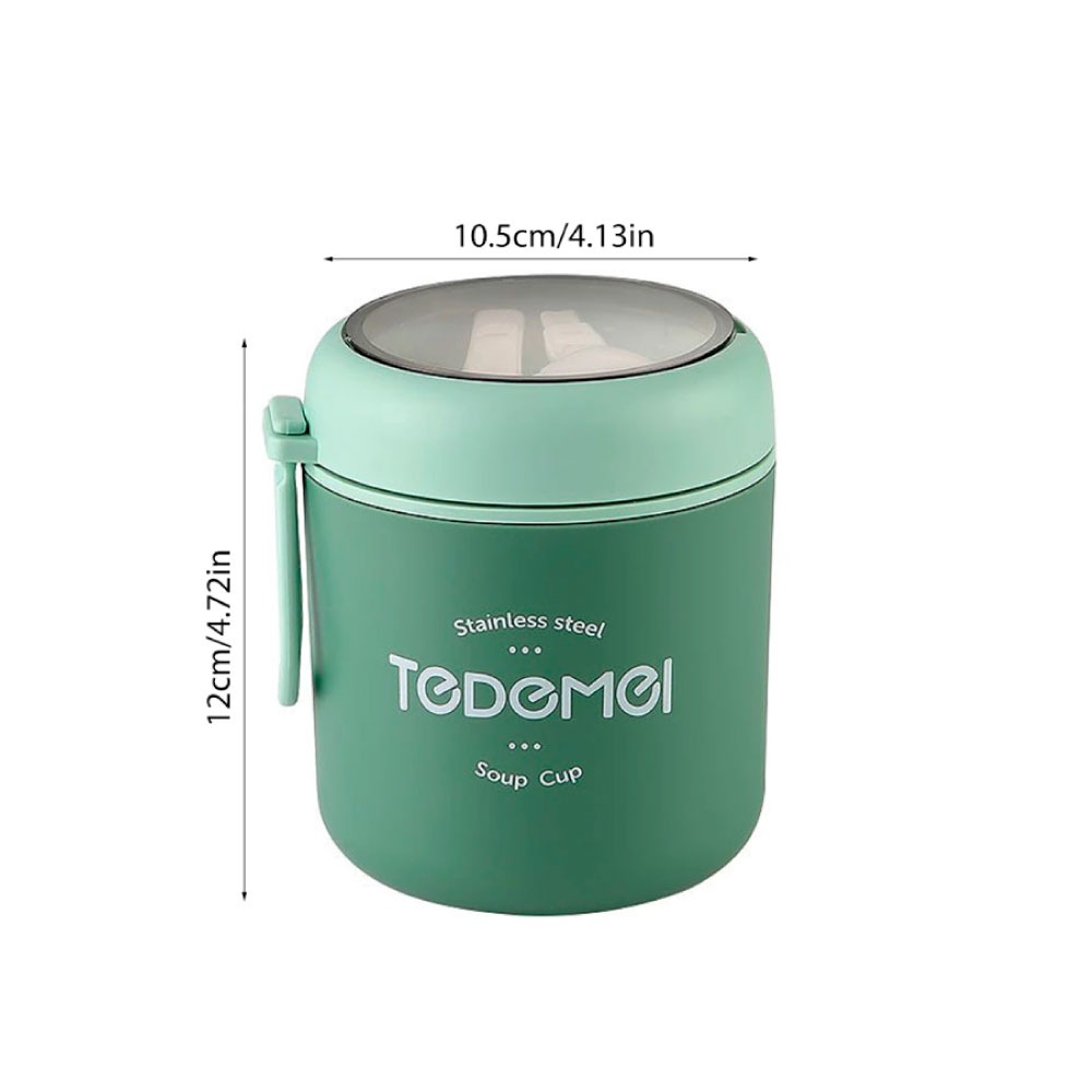 Taza Recipiente Térmico Verde 530ml Creciendo Juntos - Peque Ayuda