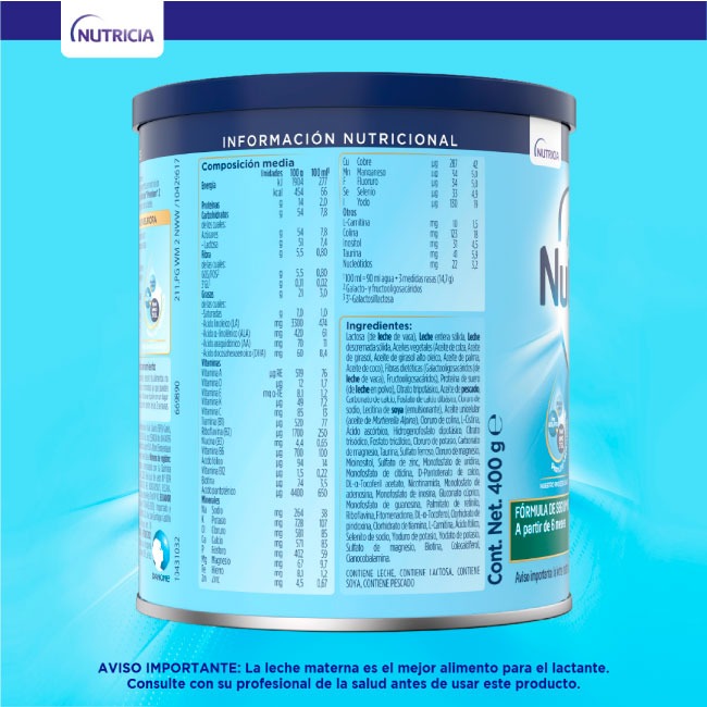 Nutrilon ® Premium+ 2 Fórmula de seguimiento, Lata de 400g - Peque Ayuda