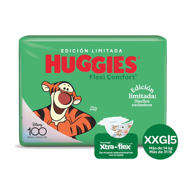 Pañal Huggies Active Sec Xtra-Flex XXG x 100 - Peque Ayuda