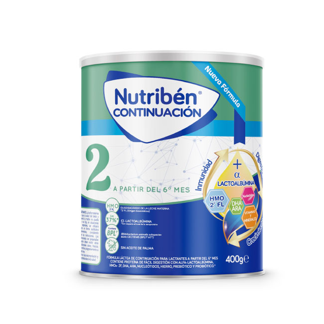 Leche Nutribén Continuación Proalfa Etapa 2 x 400g - Peque Ayuda