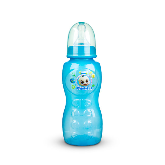 Biberón Carlitos Niño Sin Agarradera / Cuello Estándar 9 Onz 6M+ Azul ...