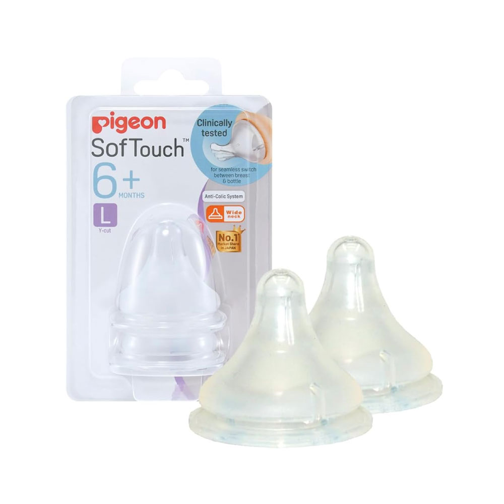 Chupón Pigeon Boca Ancha Perist L x 2 - Peque Ayuda