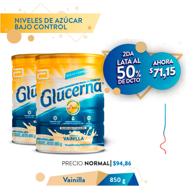 Pack Glucerna 850g (2da 50% DSCTO) - Peque Ayuda