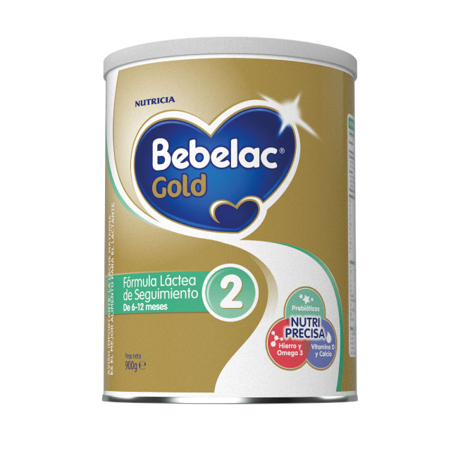 Bebelac ® Gold 2 Fórmula láctea de seguimiento, Lata de 900g - Peque Ayuda