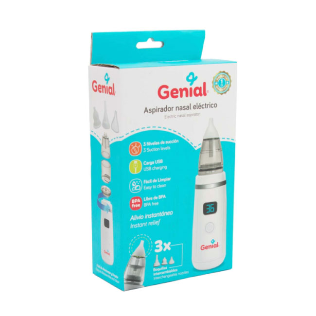 Aspirador Nasal Eléctrico Genial 0m+ - Peque Ayuda