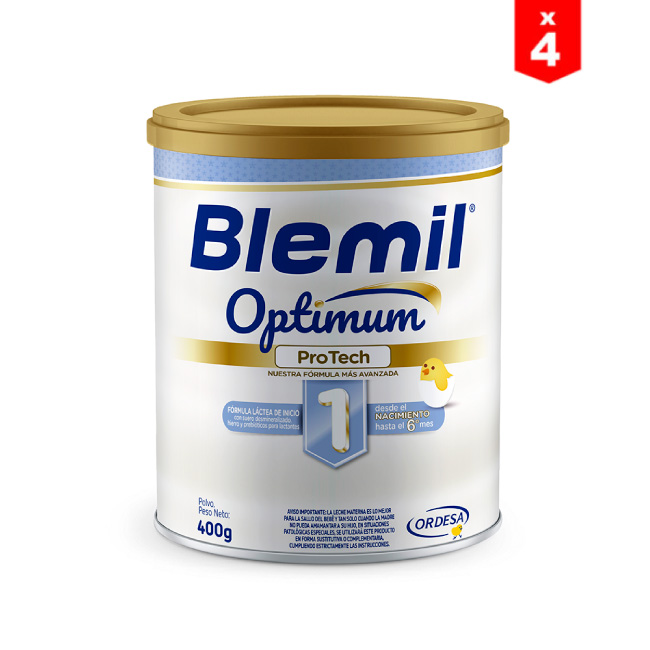 Blemil 1 Optimum Protech 400 Gr (4 unidades) - Peque Ayuda