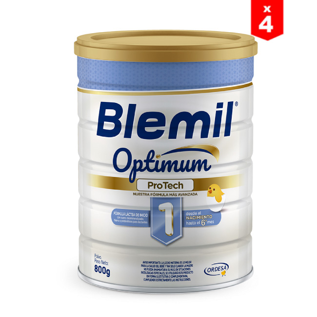 Blemil 1 Optimum Protech 800 Gr (4 unidades) - Peque Ayuda