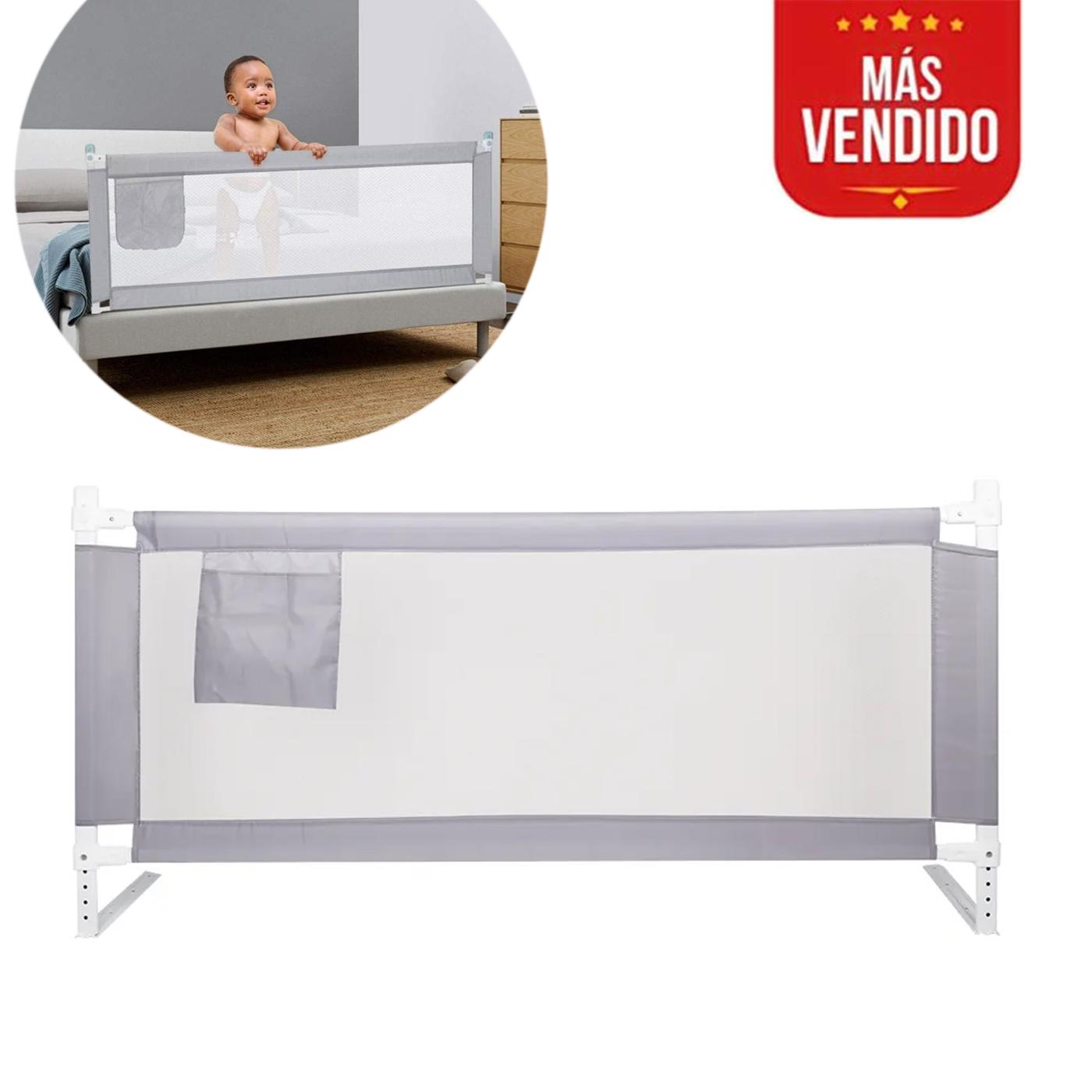 Baranda de Cama Gris 178 x 50cm (reja) Úpale - Peque Ayuda