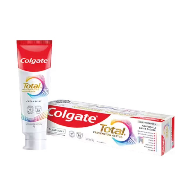 Pasta Dental Colgate Total Prevención Activa Clean Mint x 75 ml - Peque ...