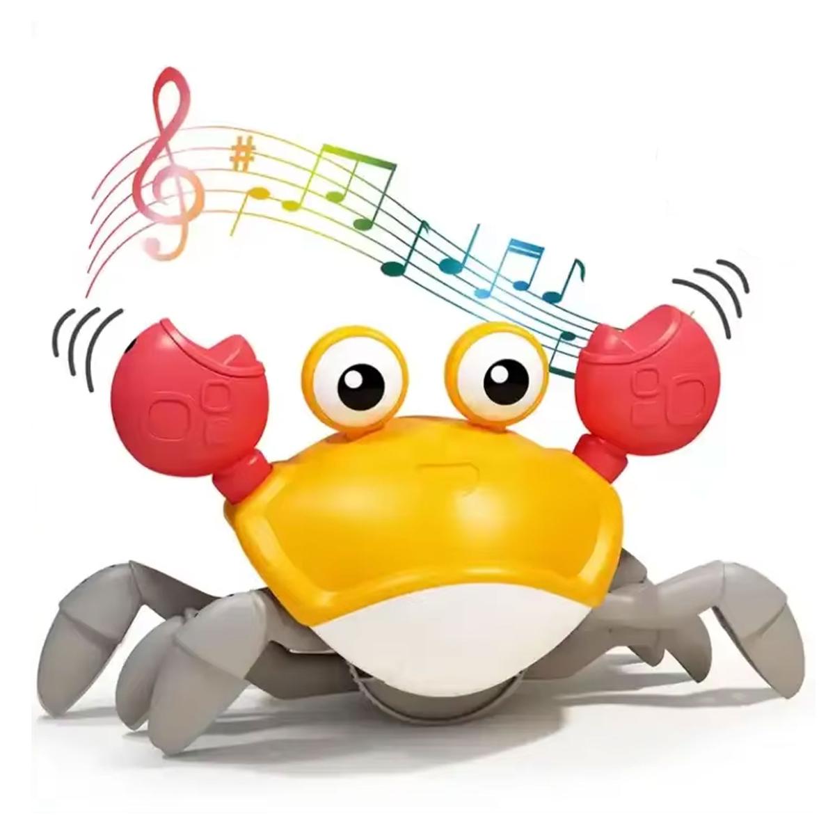 Juguete Cangrejo Musical Amarillo Úpale - Peque Ayuda