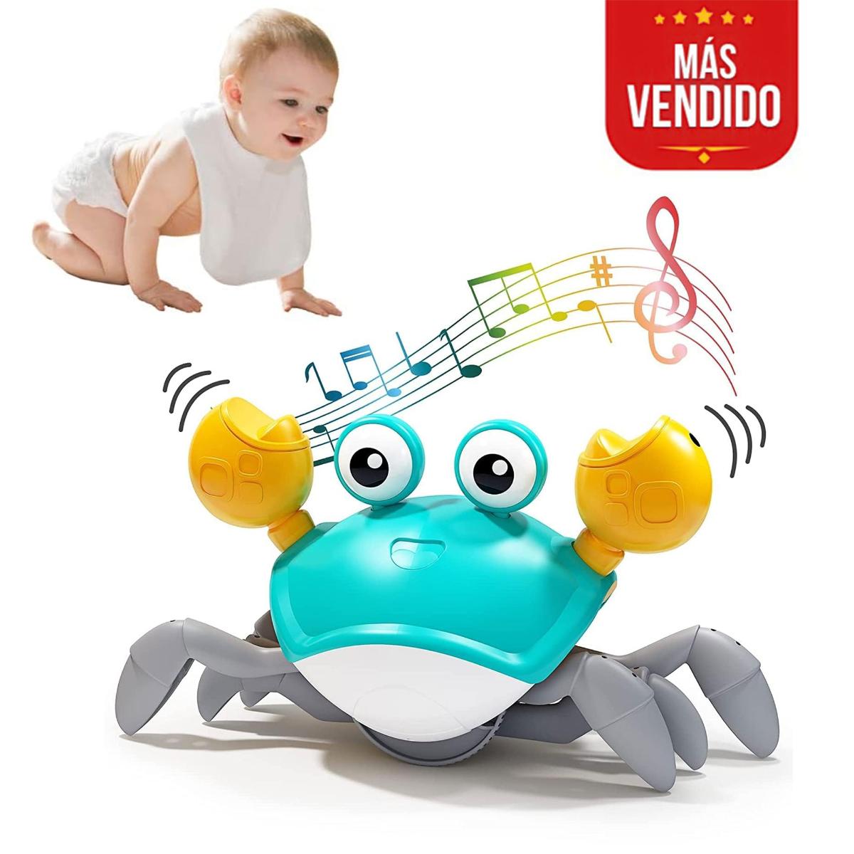 Juguete Cangrejo Musical Turquesa Úpale - Peque Ayuda