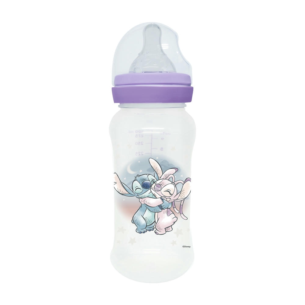 Biberón Babys 10 Oz Estampado Cuello Ancho Sin Agarradera Lilo & Stitch ...